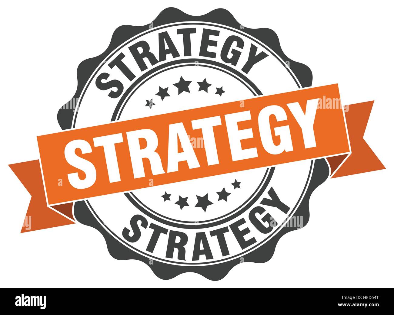 Strategy sign round ribbon Cut Out Stock Images & Pictures - Alamy