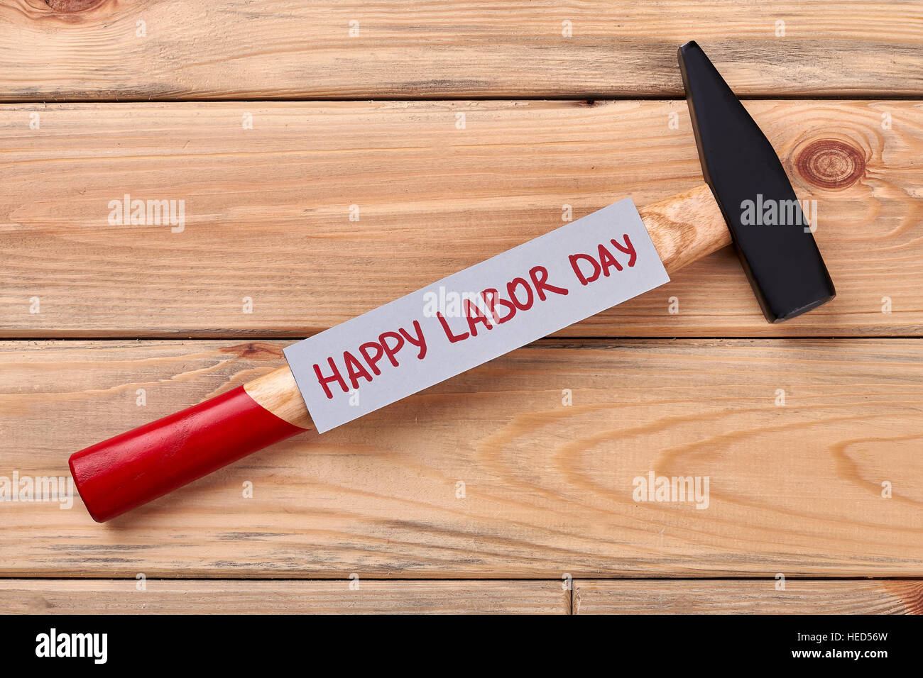 Hammer and Labor Day card Stock Photo - Alamy