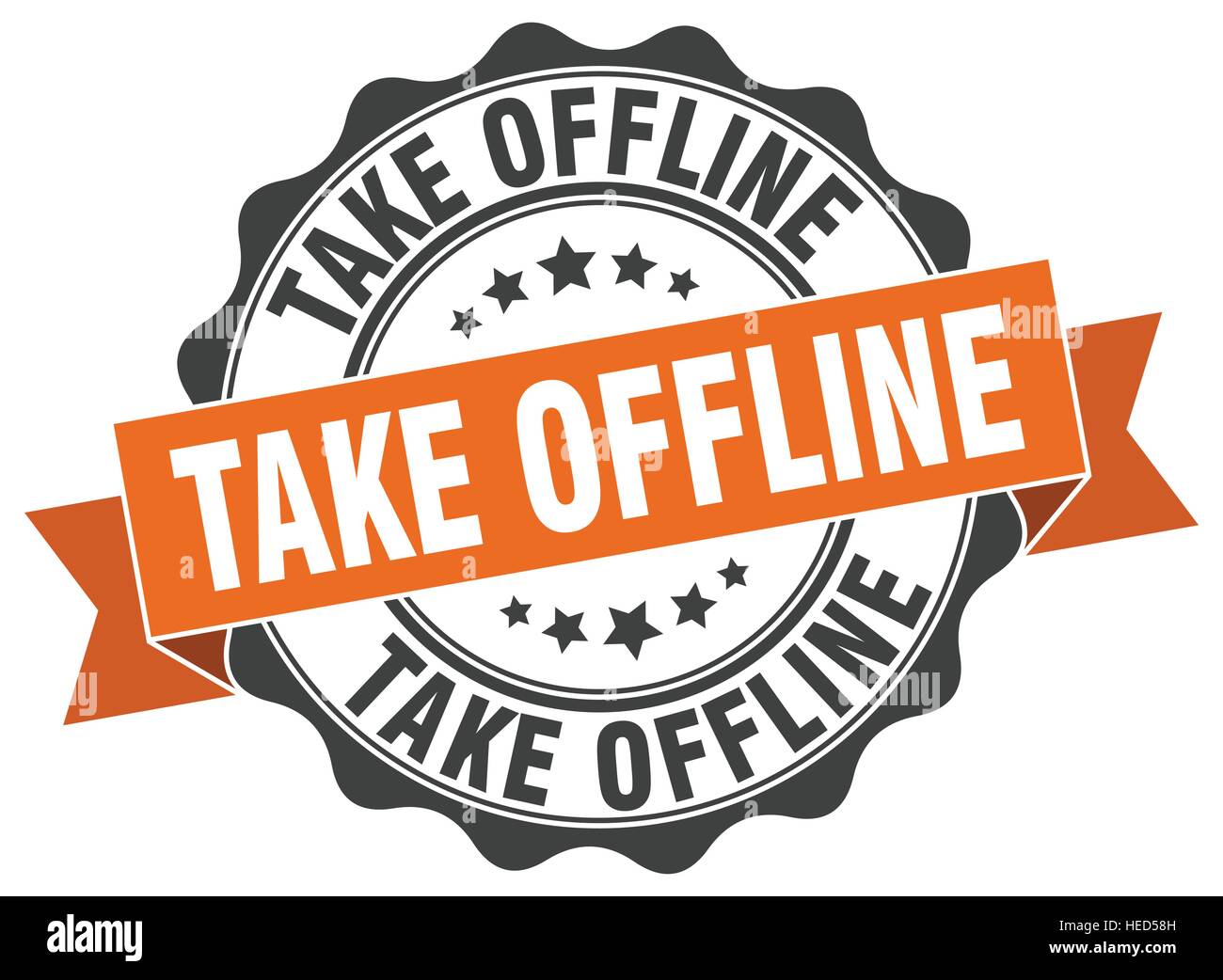 take offline stamp. sign. seal Stock Vector Image & Art - Alamy