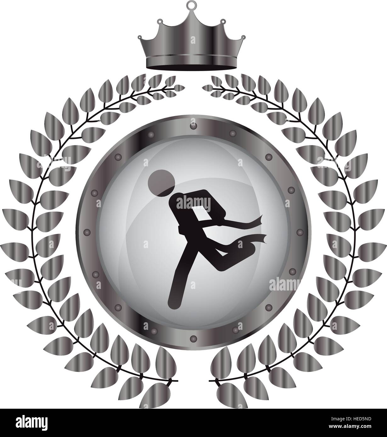 Winner inside label icon. Competition success sport and challenge theme ...