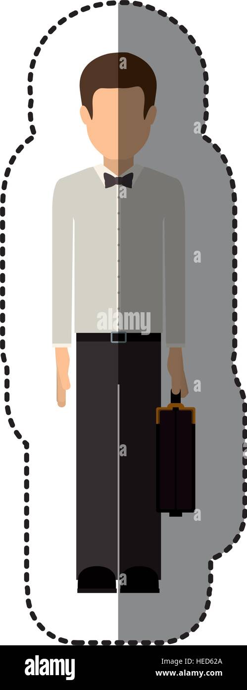 Man with suitcase icon. Male avatar person people and human theme ...