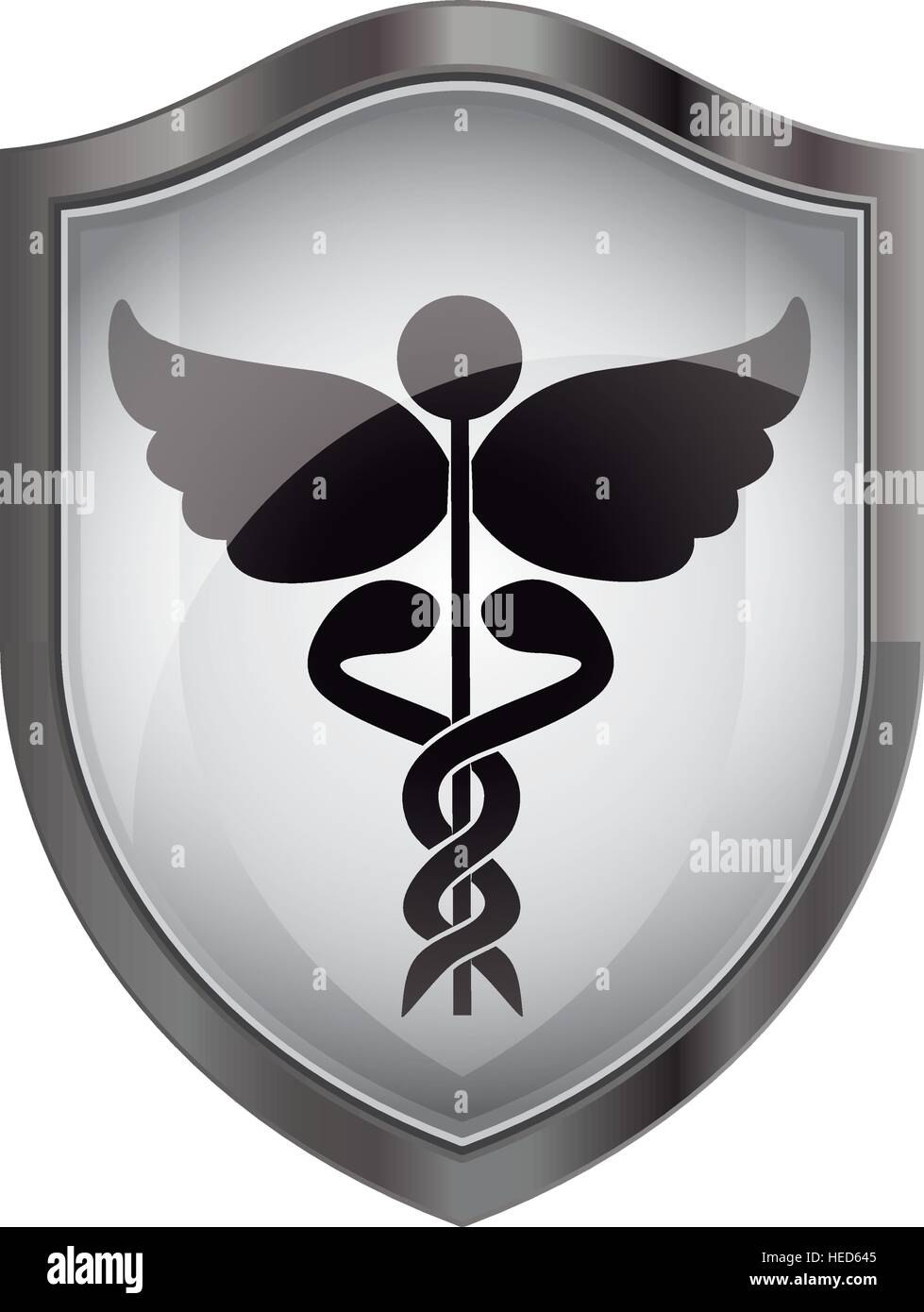 Caduceus icon. Medical health care hospital and emergency theme ...