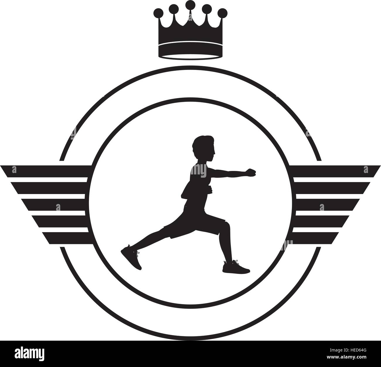 Man doing excercise icon. Healthy lifestyle fitness gym and ...