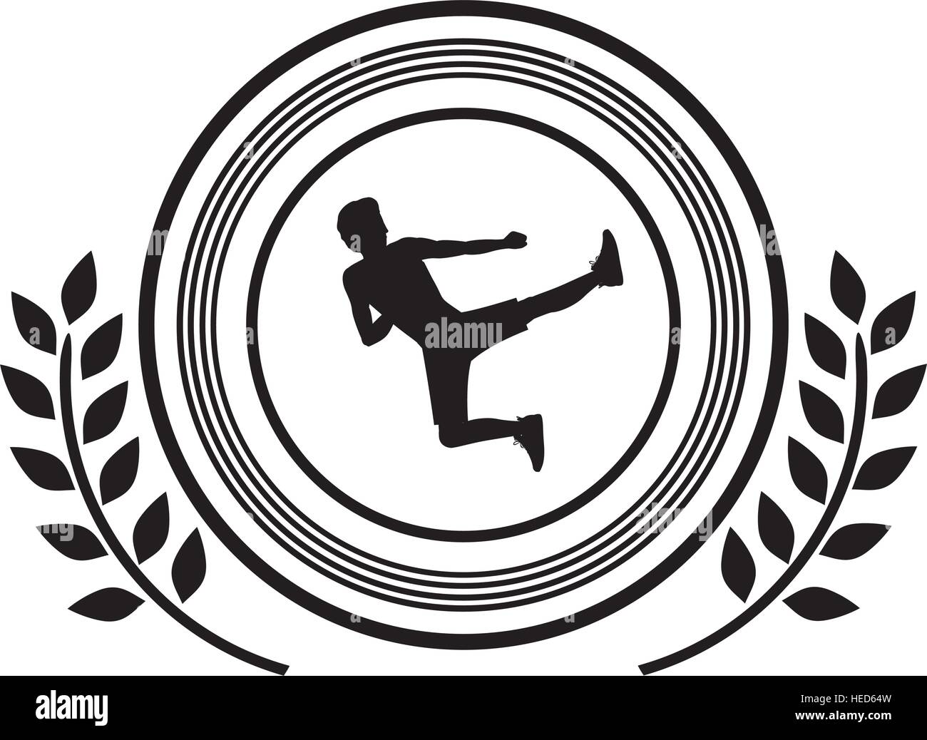 Man doing excercise icon. Healthy lifestyle fitness gym and ...