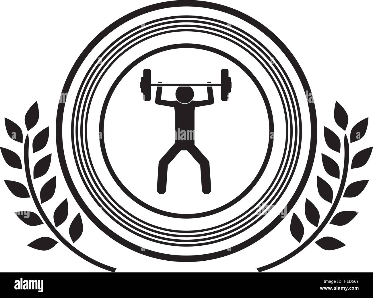 Man doing excercise icon. Healthy lifestyle fitness gym and ...