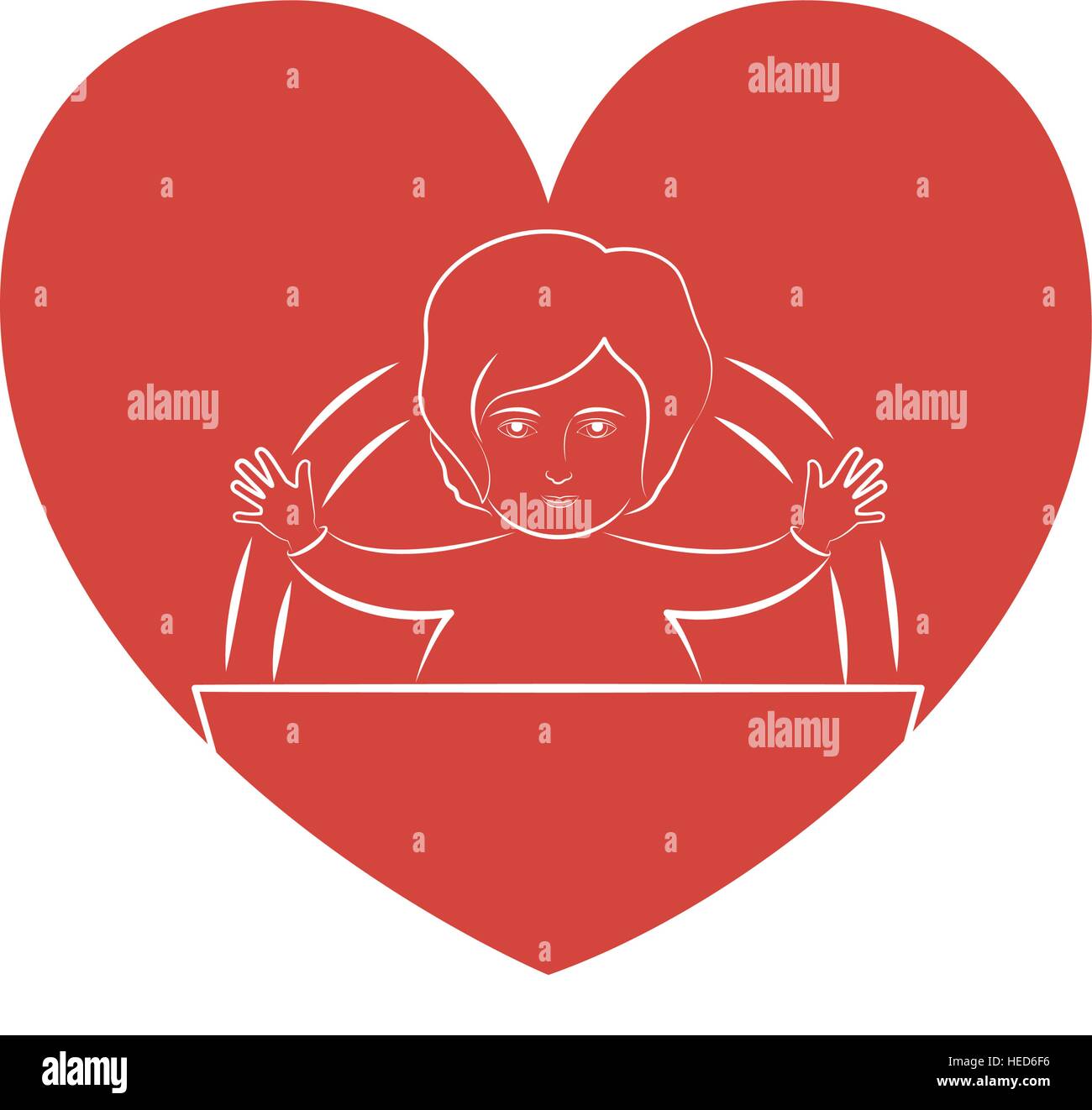 Jesus inside heart icon. Religion faith pray and belief theme. Isolated ...