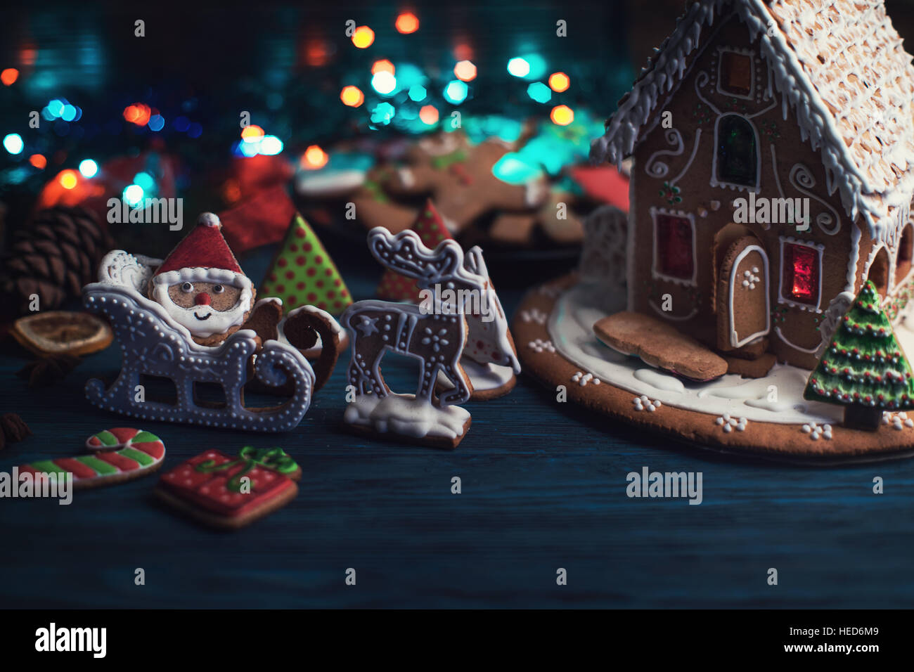 Different ginger cookies Stock Photo - Alamy