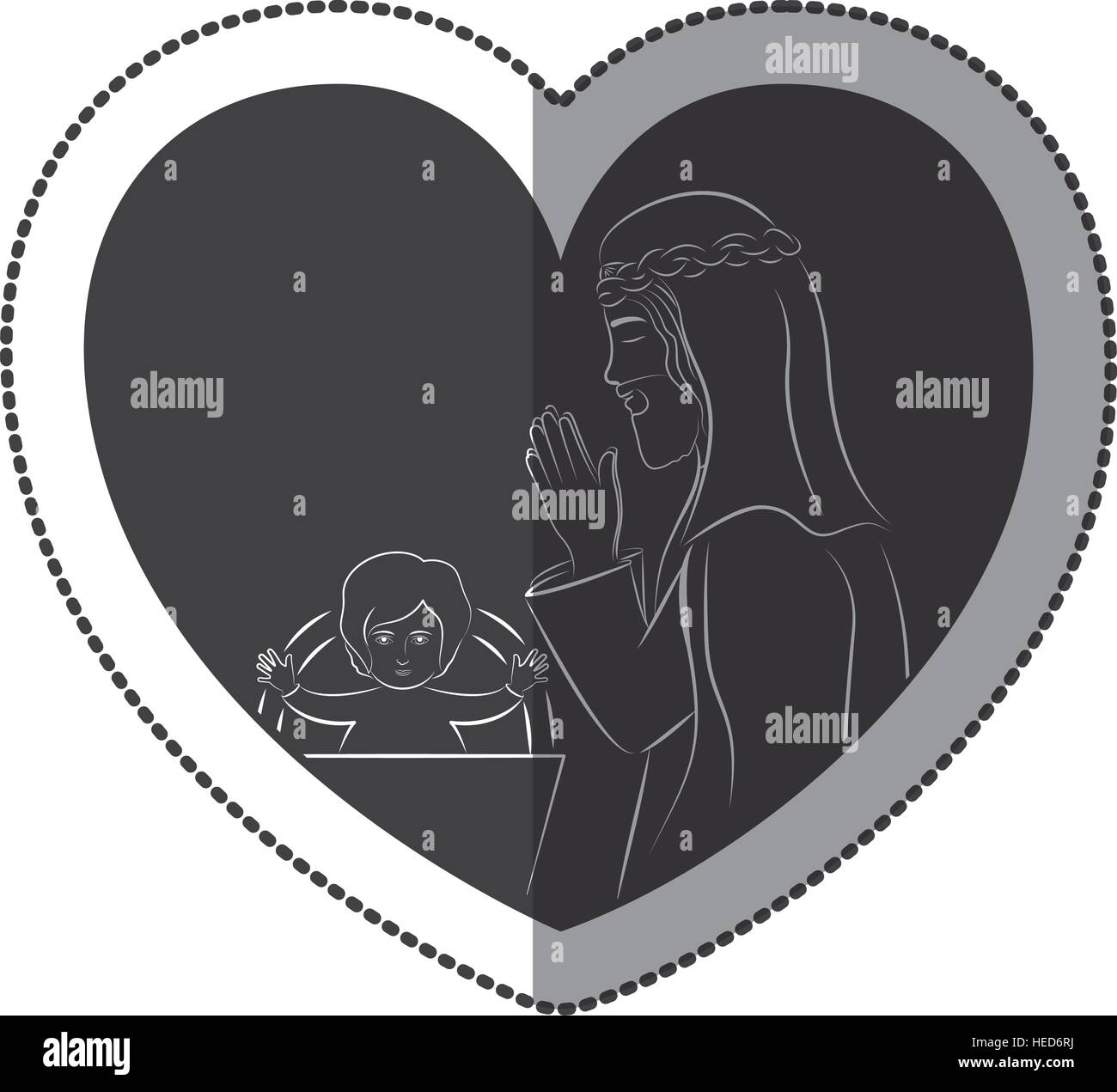 Praying inside Stock Vector Images - Alamy