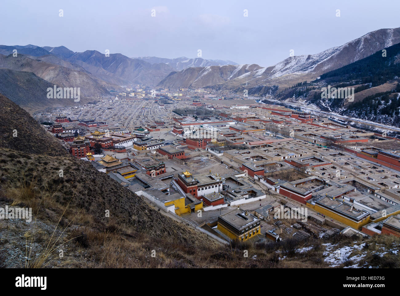 Xiahe: Tibetan monastery Labrang, Tibet, Gansu, China Stock Photo - Alamy
