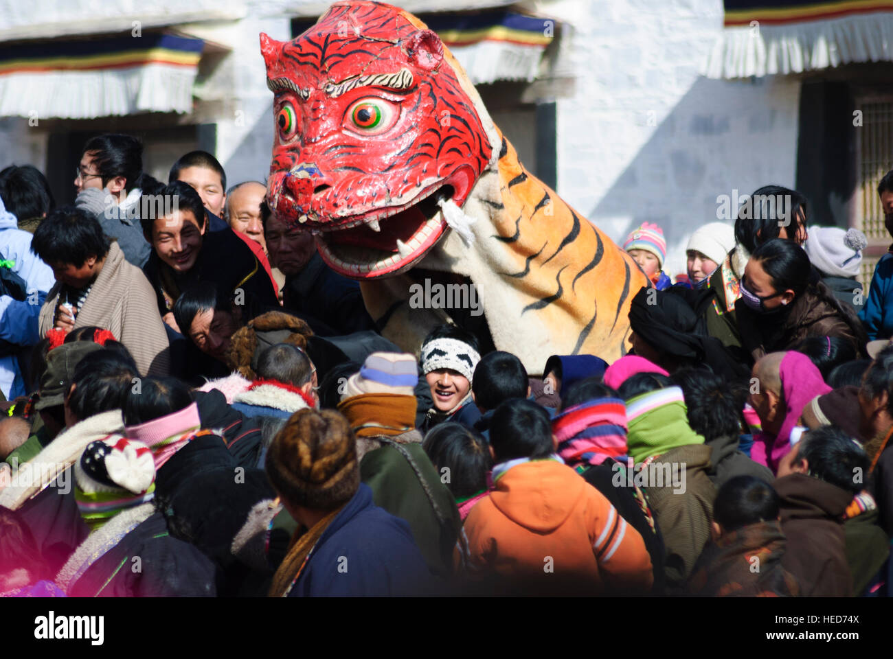 Xiahe: Tibetan Monastery Labrang at the Monlam Festival; Cham dance ...