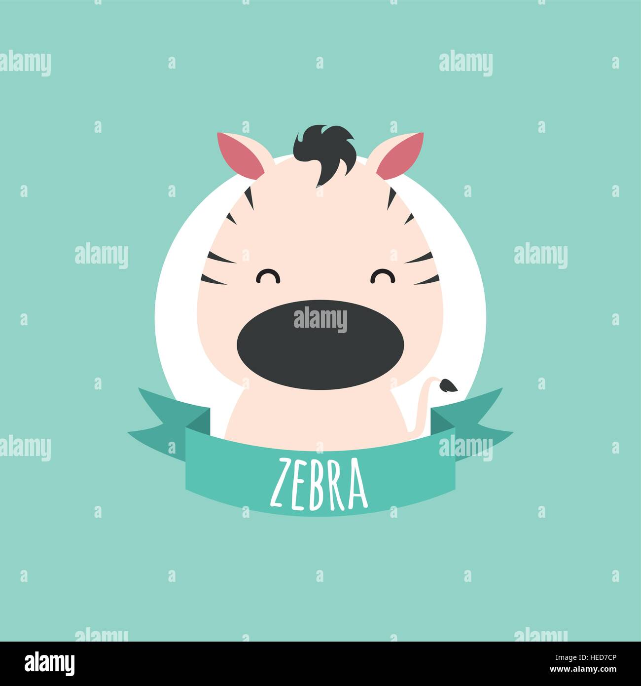 Cute Cartoon zebra Stock Vector Image & Art - Alamy