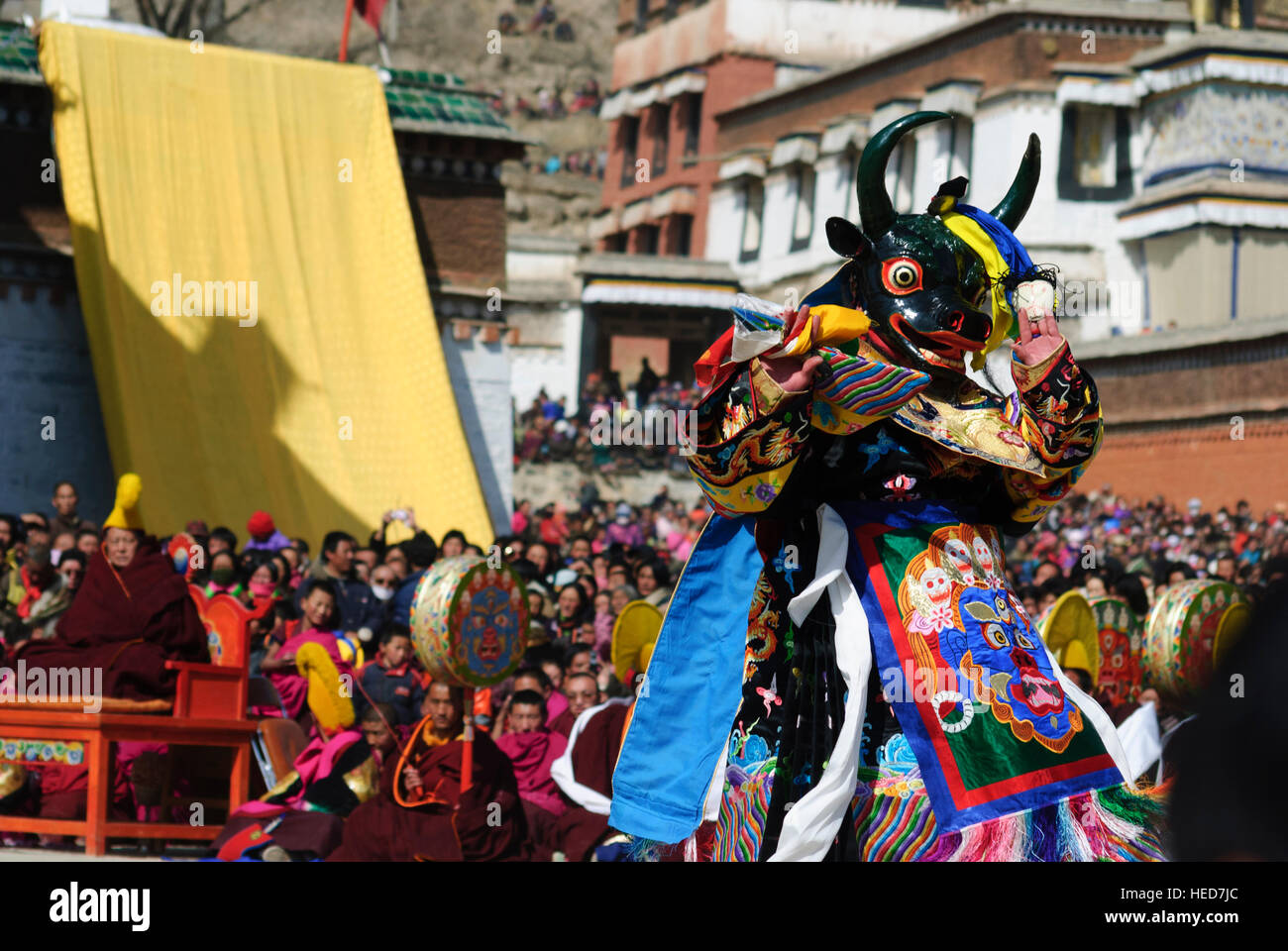 Xiahe: Tibetan Monastery Labrang at the Monlam Festival; Cham dance ...