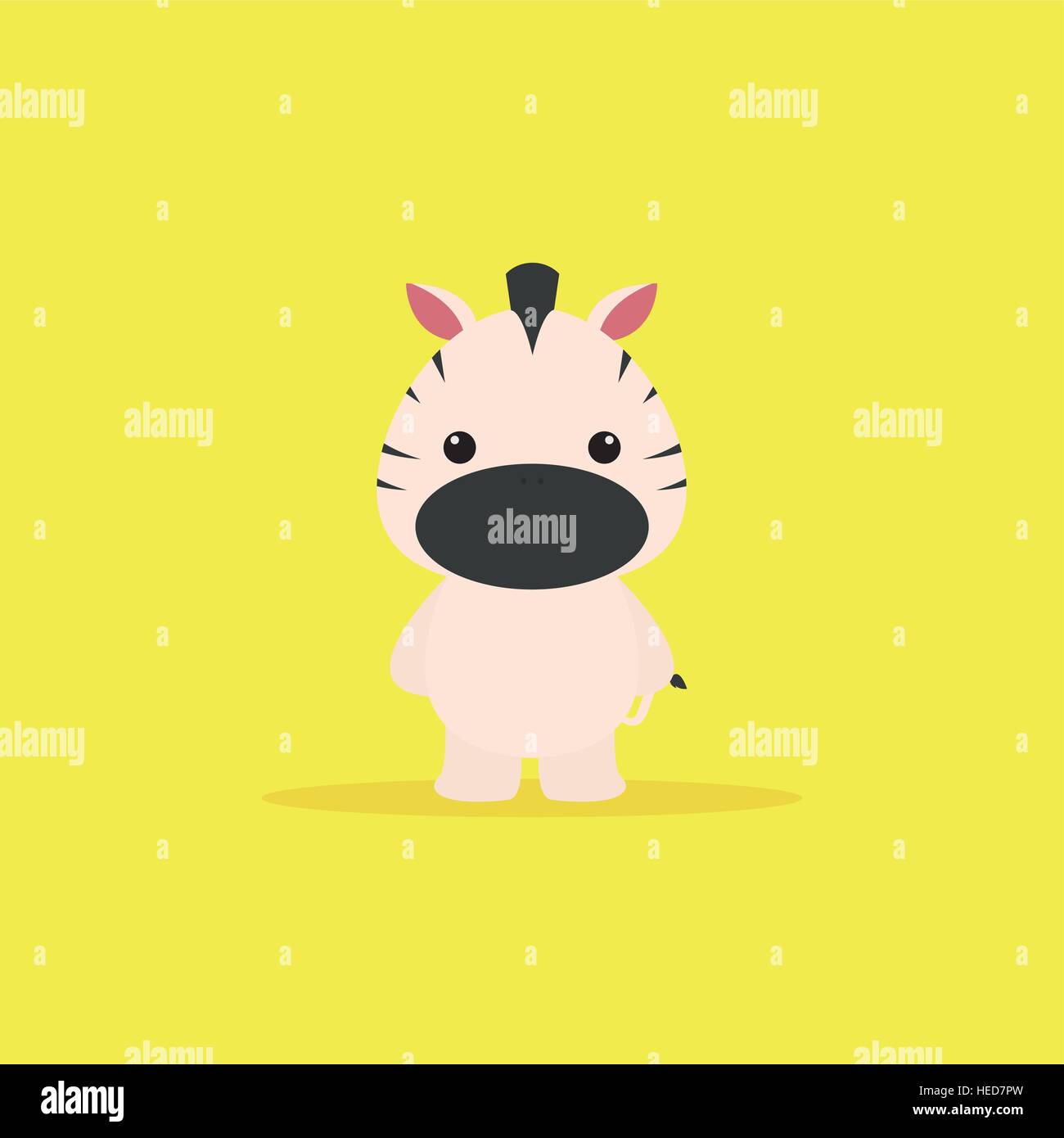Cute Cartoon Zebra Stock Vector Image & Art - Alamy