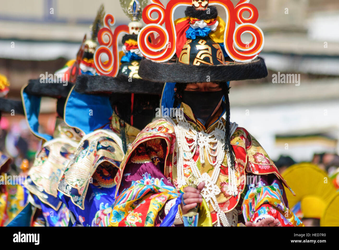 Xiahe: Tibetan Monastery Labrang at the Monlam Festival; Cham dance ...