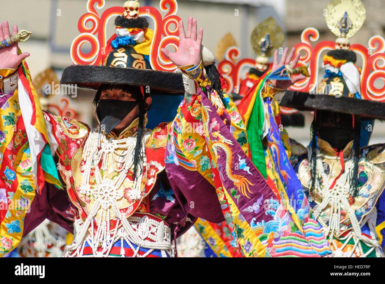 Xiahe: Tibetan Monastery Labrang at the Monlam Festival; Cham dance ...