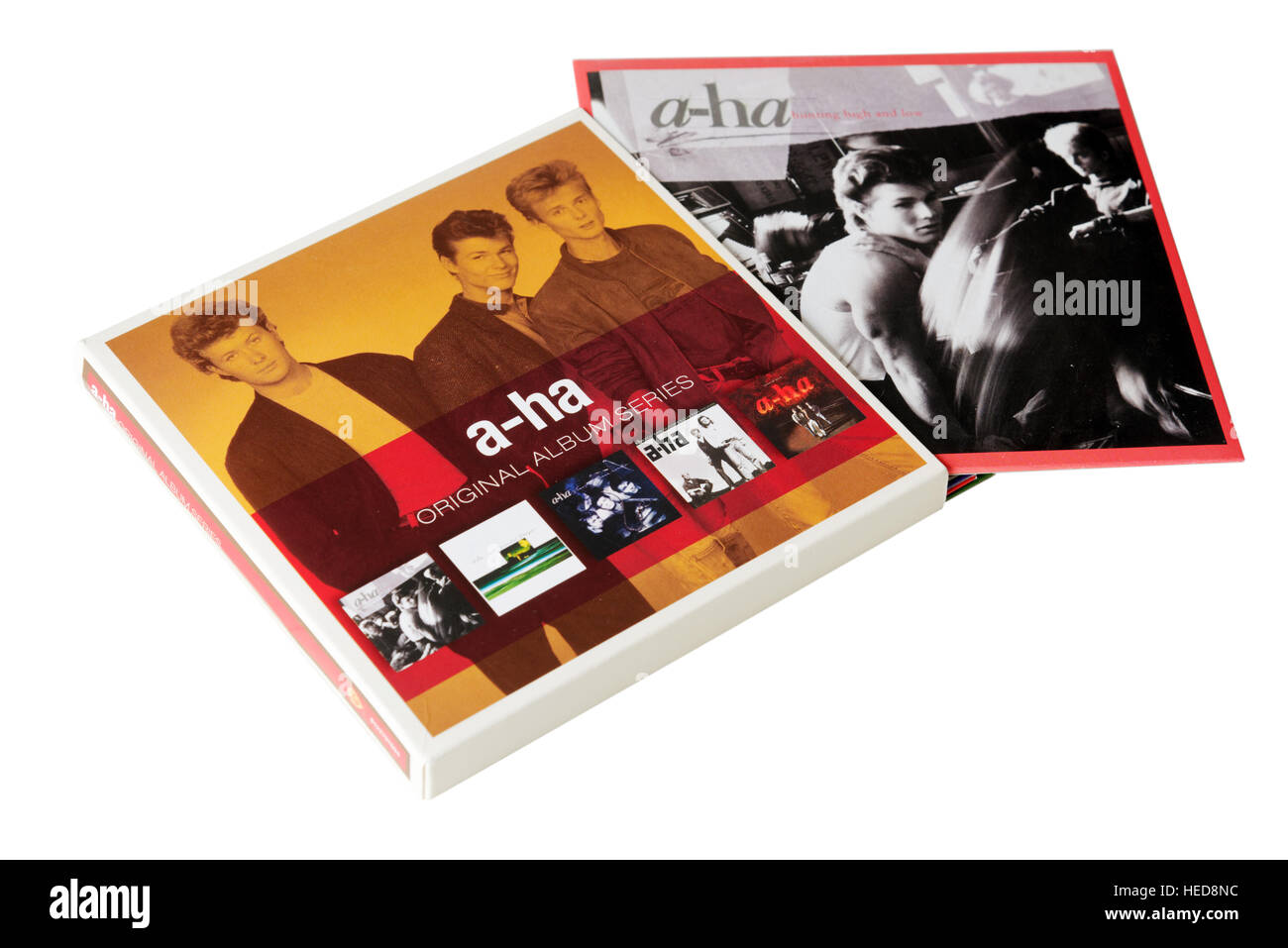 A-Ha Hunting High and Low CD and Original Albums series Stock Photo - Alamy
