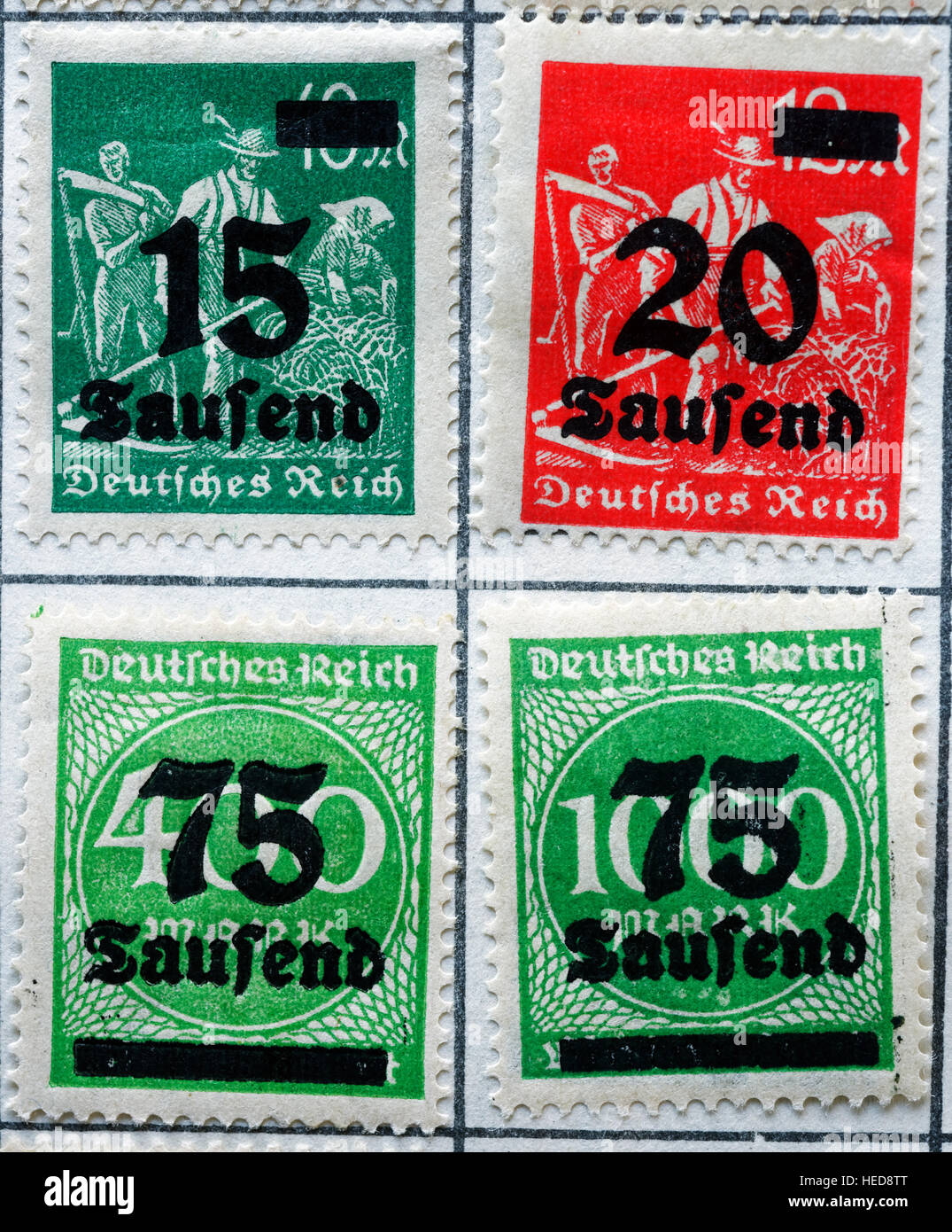 German stamps hi-res stock photography and images - Alamy
