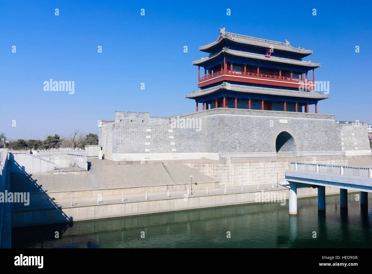Peking: City Gate Yongdingmen, Beijing, China Stock Photo - Alamy