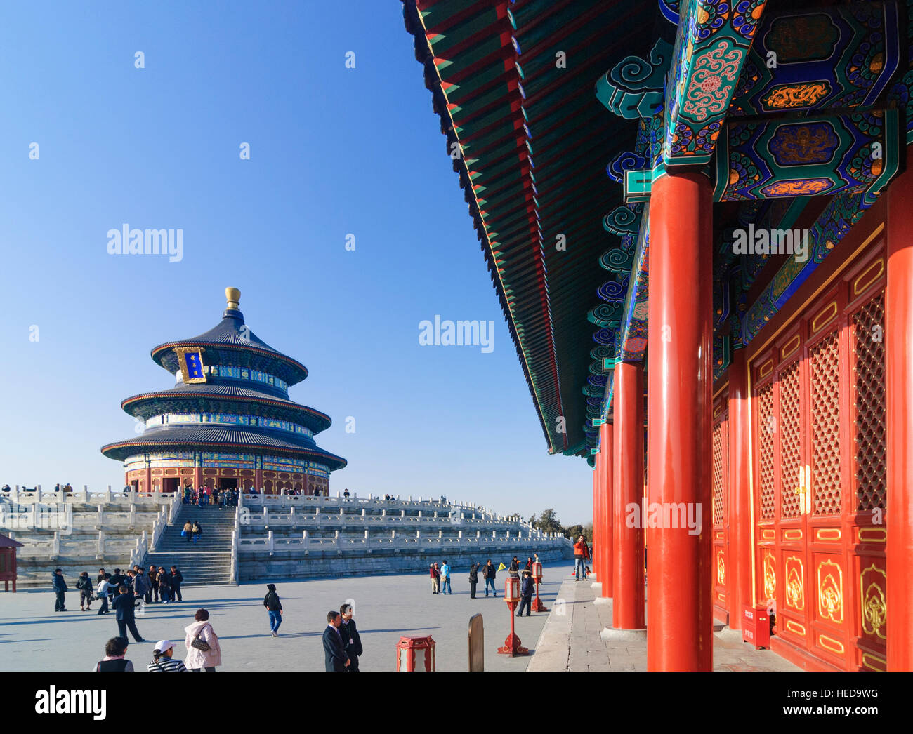 Peking: Temple of Heaven (Tiantan); Hall of Harvest Prayer, Beijing ...