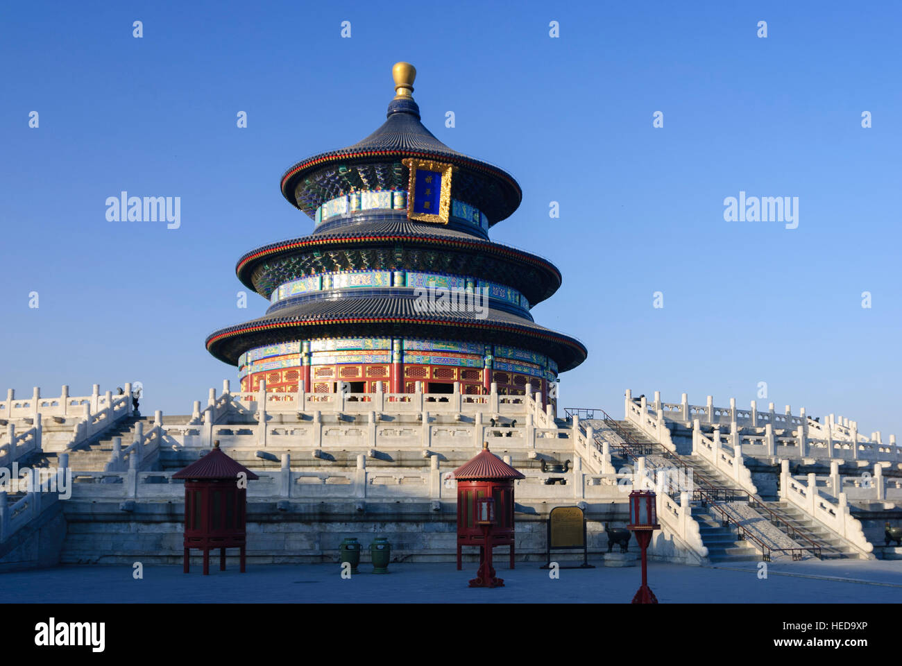 Peking: Temple of Heaven (Tiantan); Hall of the Harvest, Beijing, China ...