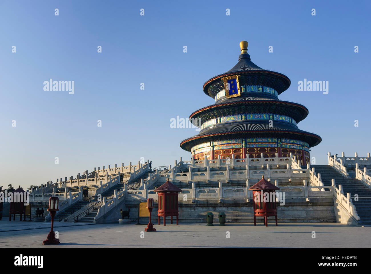 Peking: Temple of Heaven (Tiantan); Hall of the Harvest, Beijing, China ...