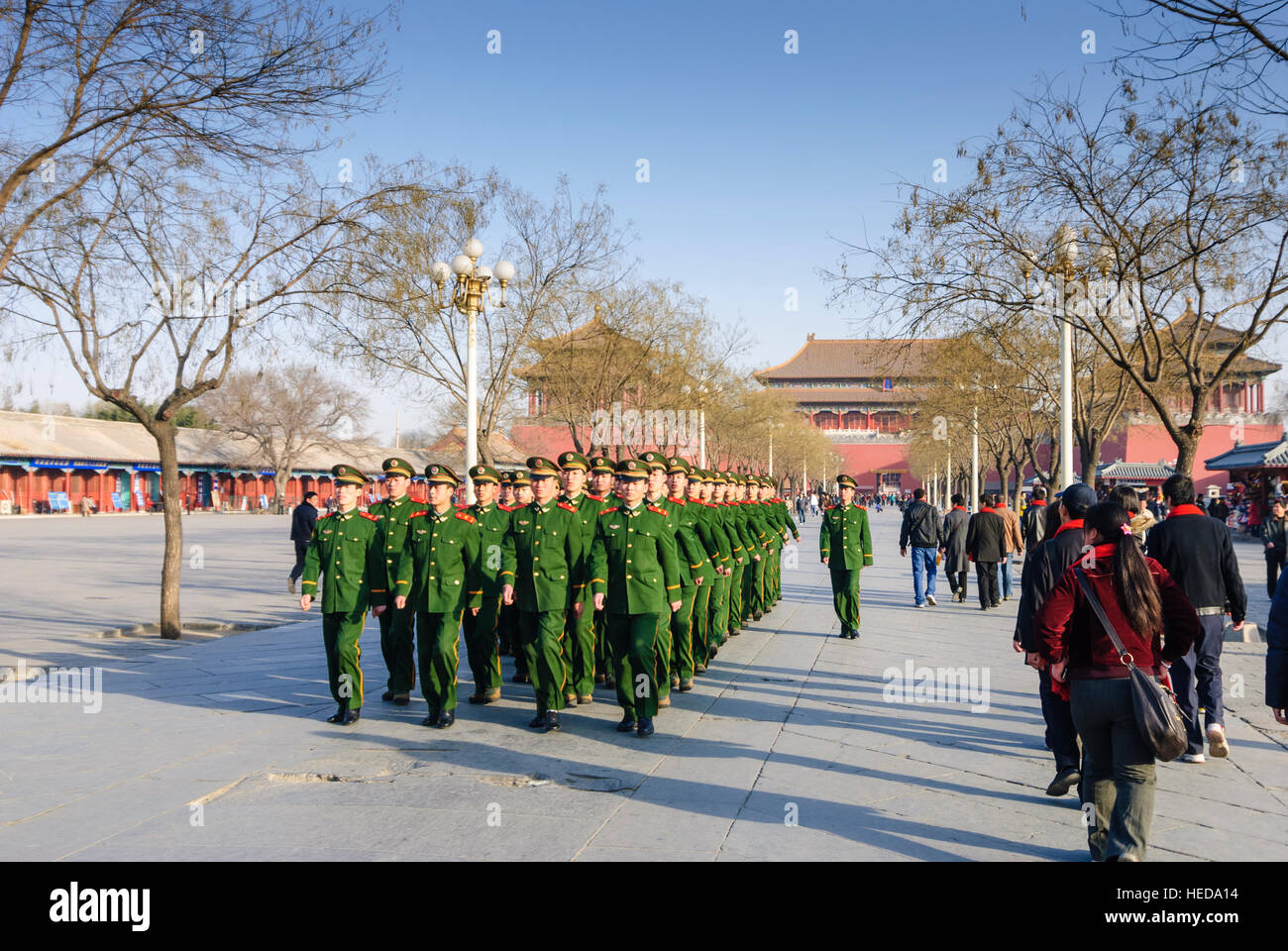 Peking: Forbidden City (Imperial Palace); Soldiers of the People's ...