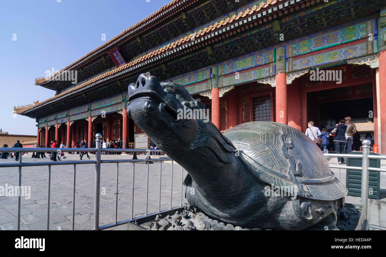Peking: Forbidden City (Imperial Palace); Palace of Heavenly Purity ...