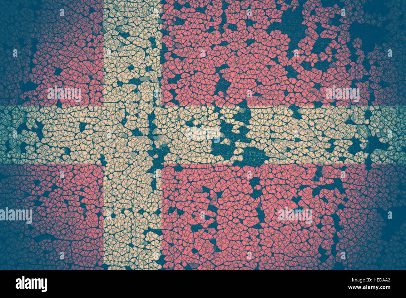 danish flag on cracked background Stock Photo - Alamy