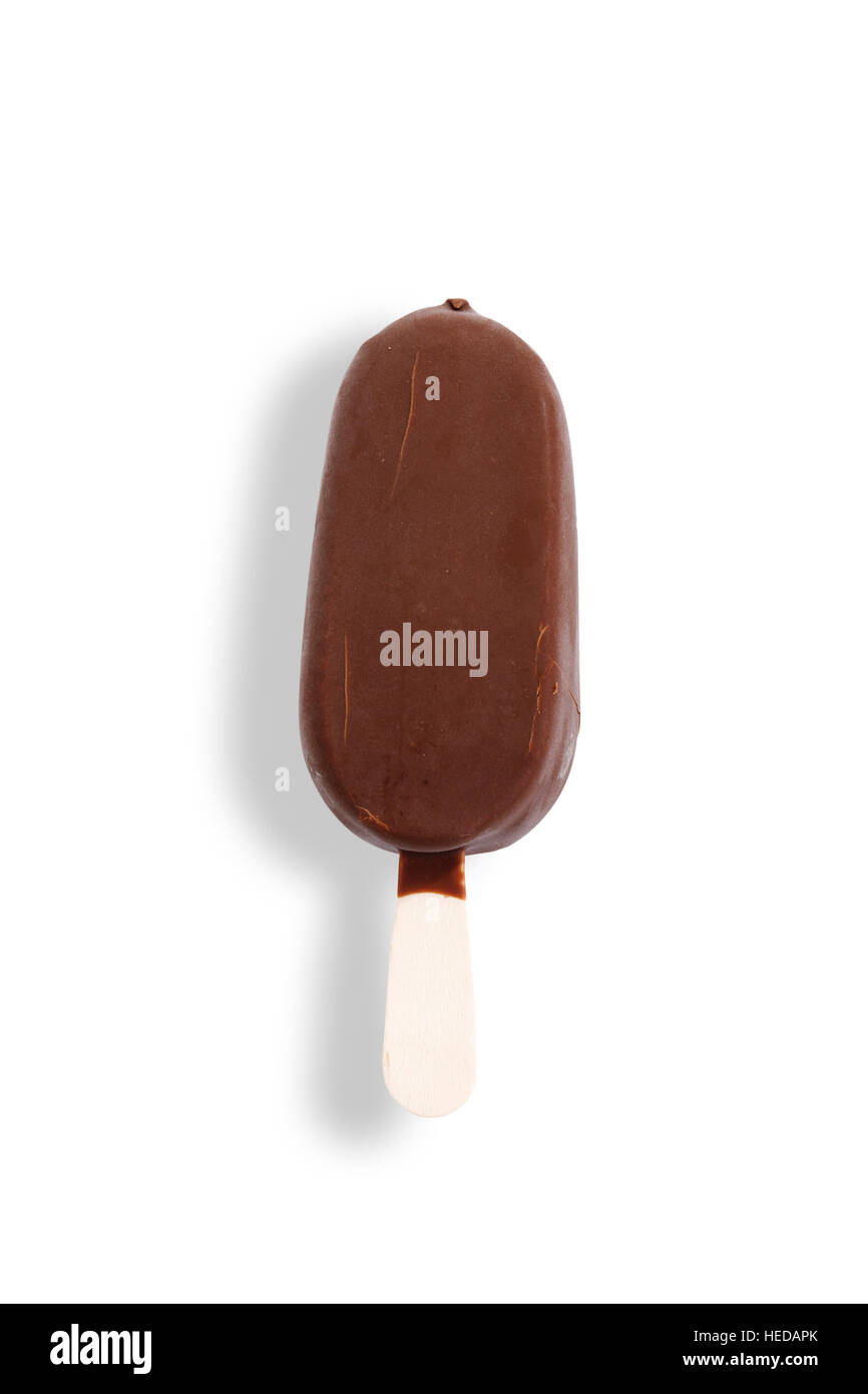 Ice lolly, ice pop, chocolate covered vanilla ice cream Stock Photo - Alamy