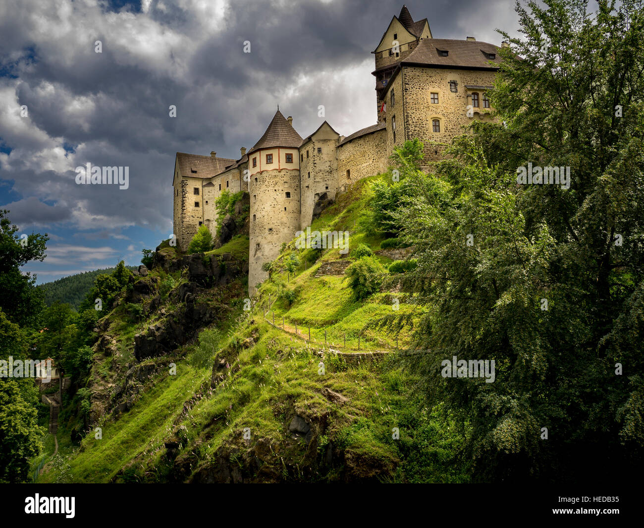 Loket Castle, Loket, Bohemia, Czech Republic Stock Photo - Alamy