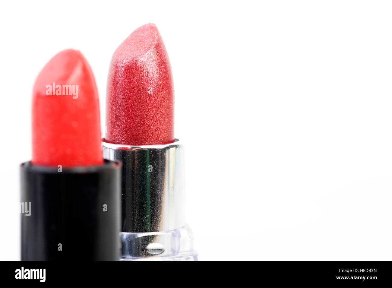 Two red lipsticks Stock Photo - Alamy
