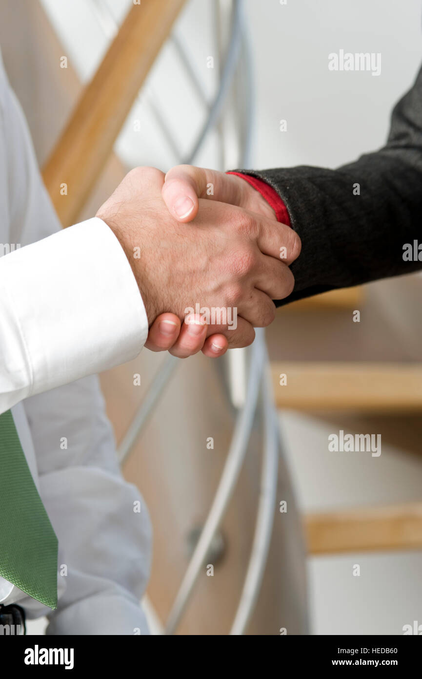Farewell Greeting Handshake Shake Hands High Resolution Stock ...