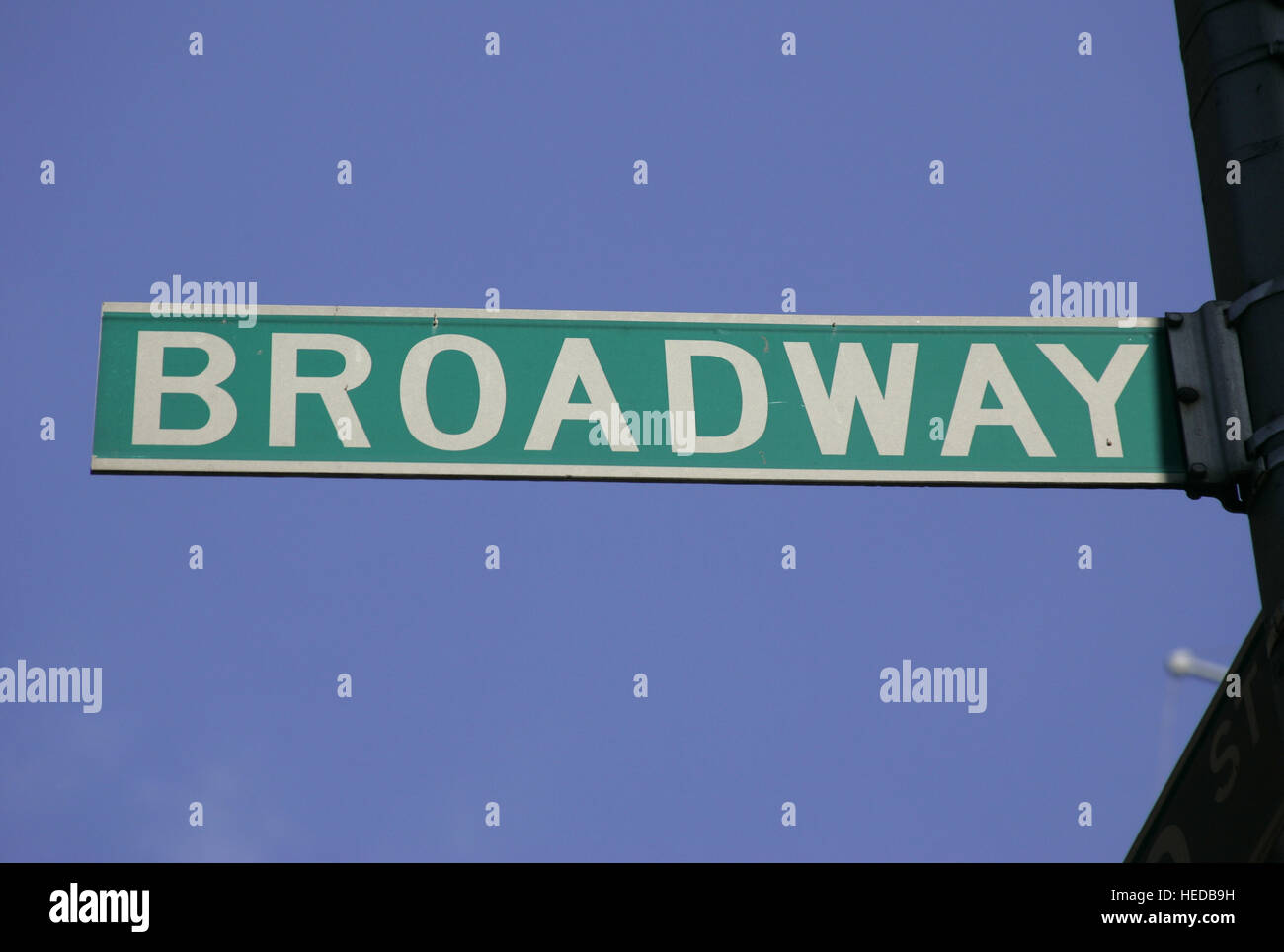 Road sign, Broadway, New York, USA Stock Photo - Alamy
