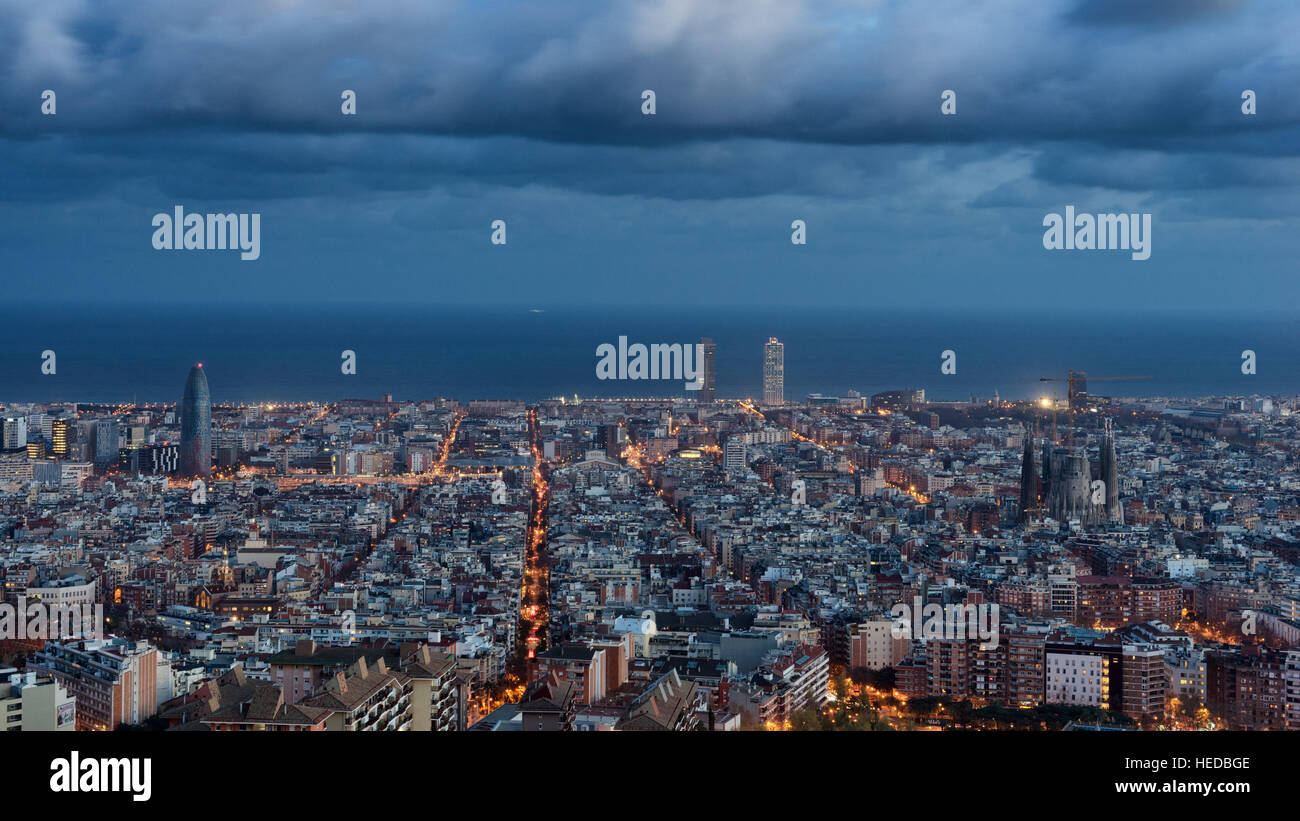 Barcelona wide view hi-res stock photography and images - Alamy