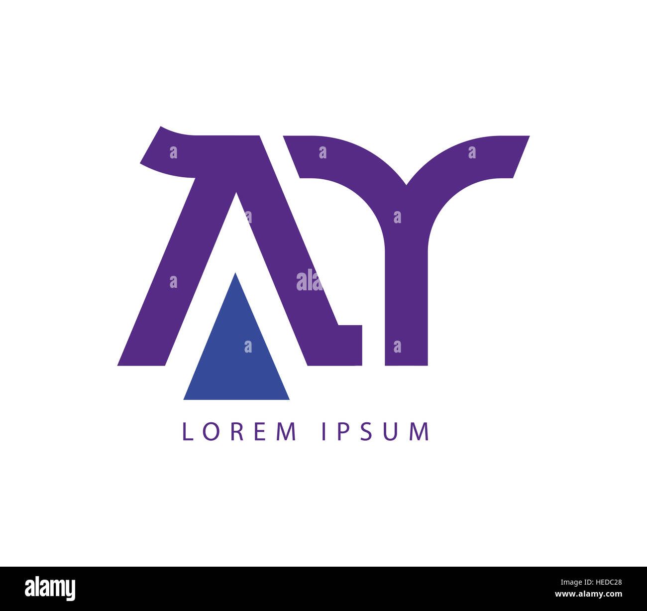 AY Logo Concept Design Stock Photo - Alamy