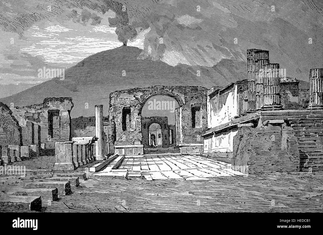 Pompeii italy ruins Black and White Stock Photos & Images - Alamy