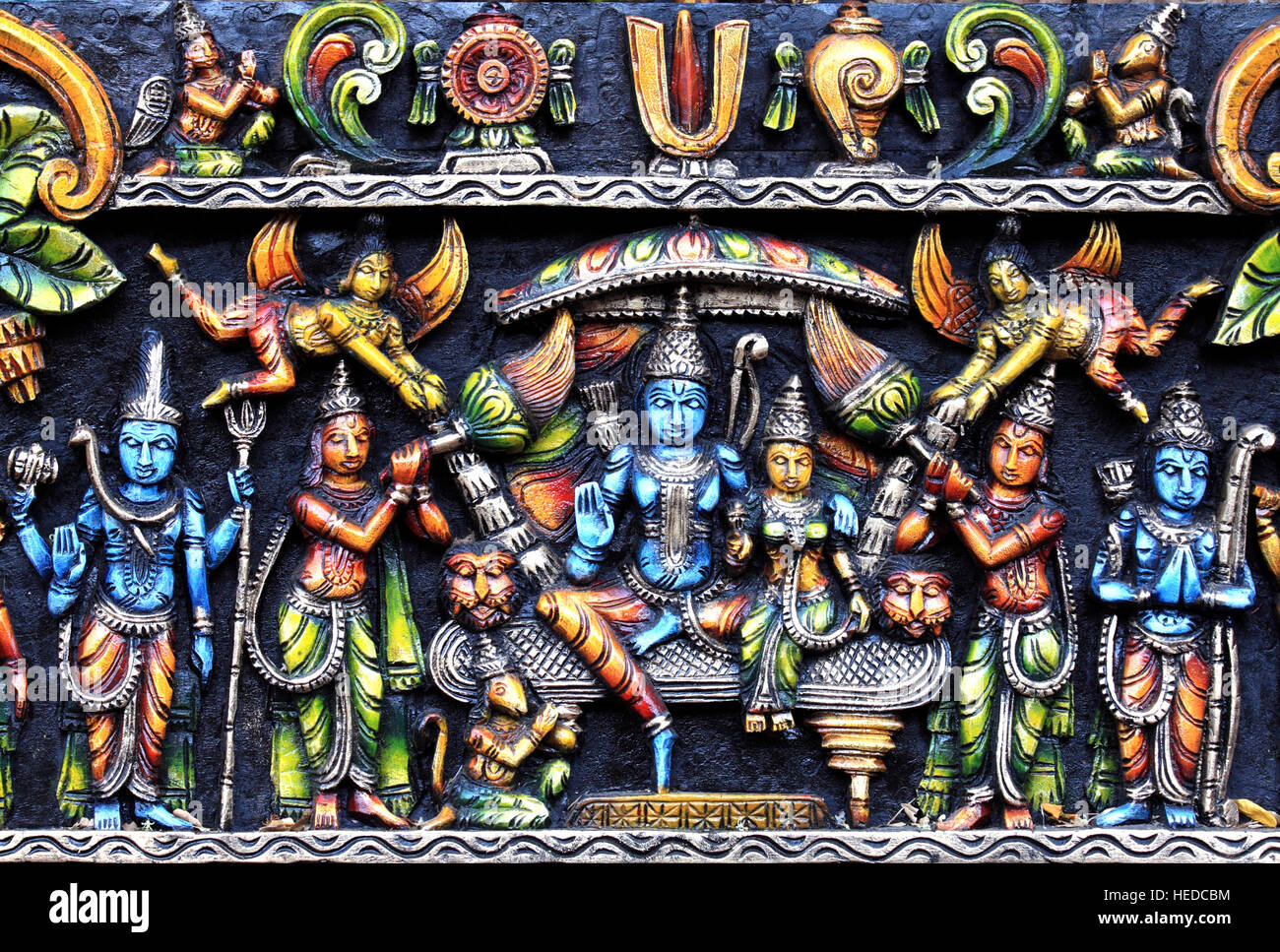 Wedding Statue of Rama And Seetha Stock Photo - Alamy