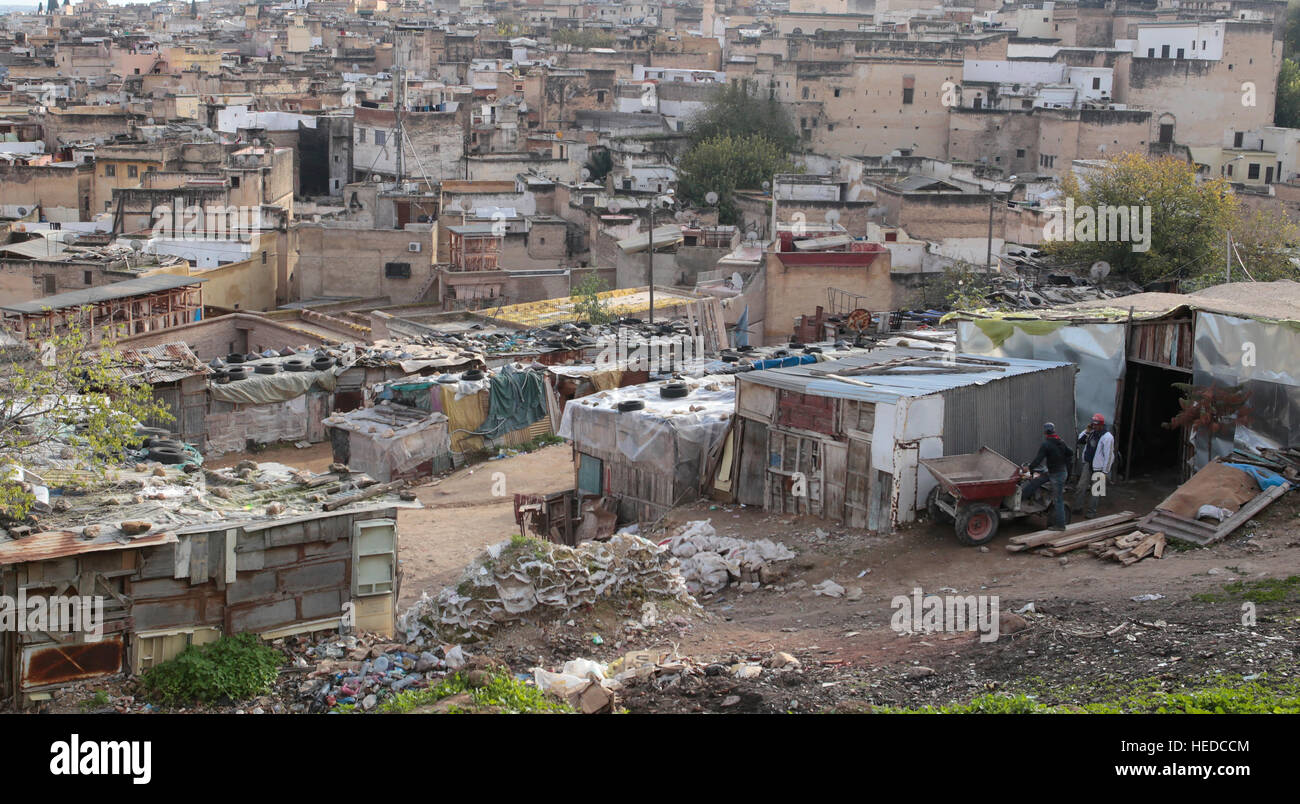 Suburbs in the outskirts of Fez, Morocco Stock Photo - Alamy