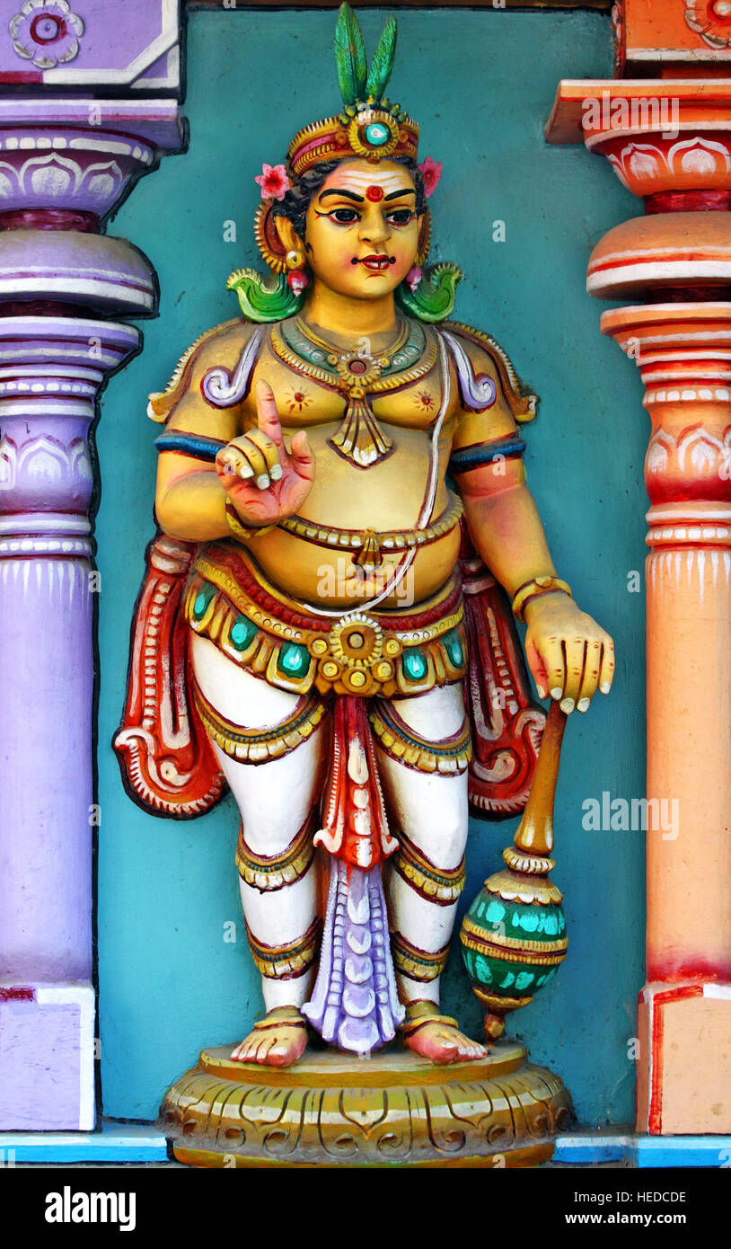 Colorful Indian Temple Statue Stock Photo - Alamy