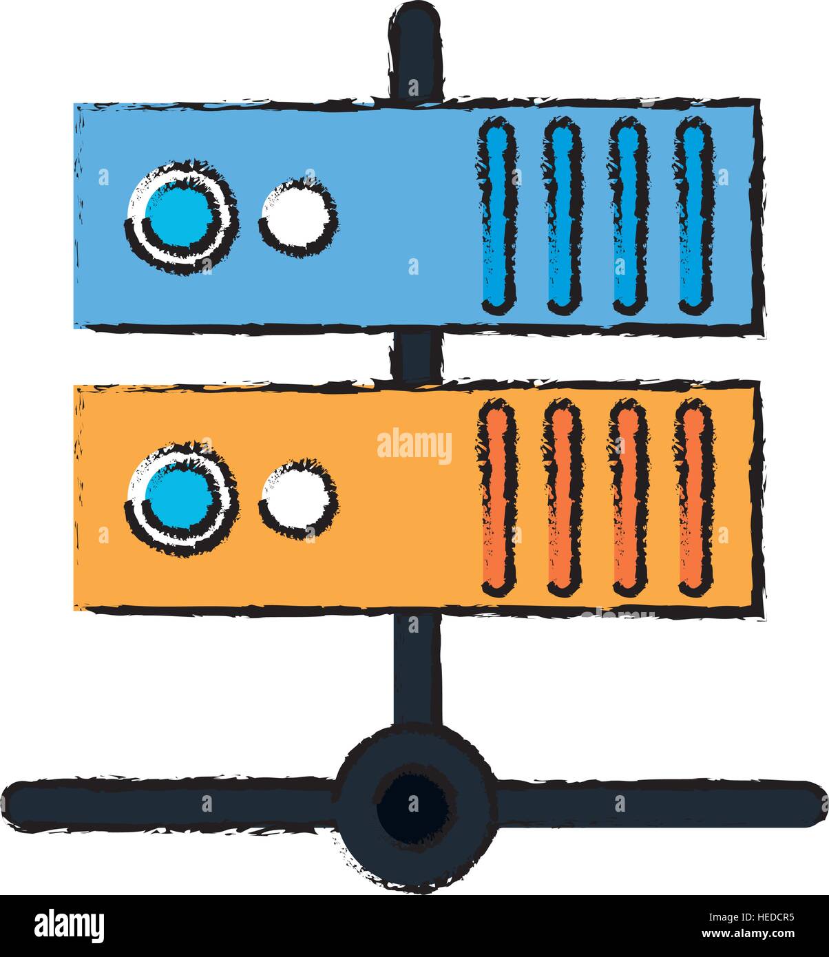 drawing data base technology server system Stock Vector Image & Art - Alamy