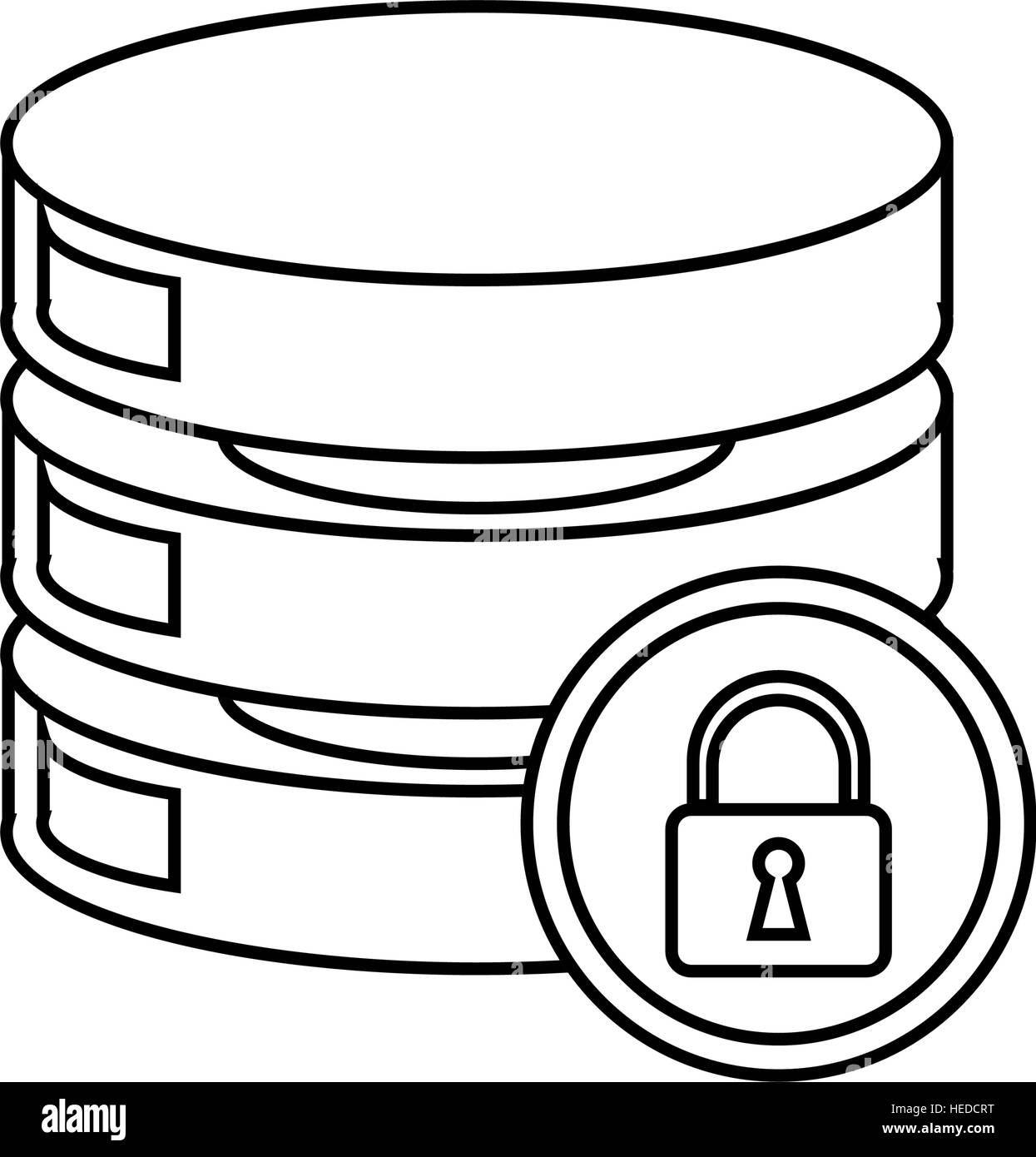 Security Data Center Server Network Outline Stock Vector Image And Art Alamy