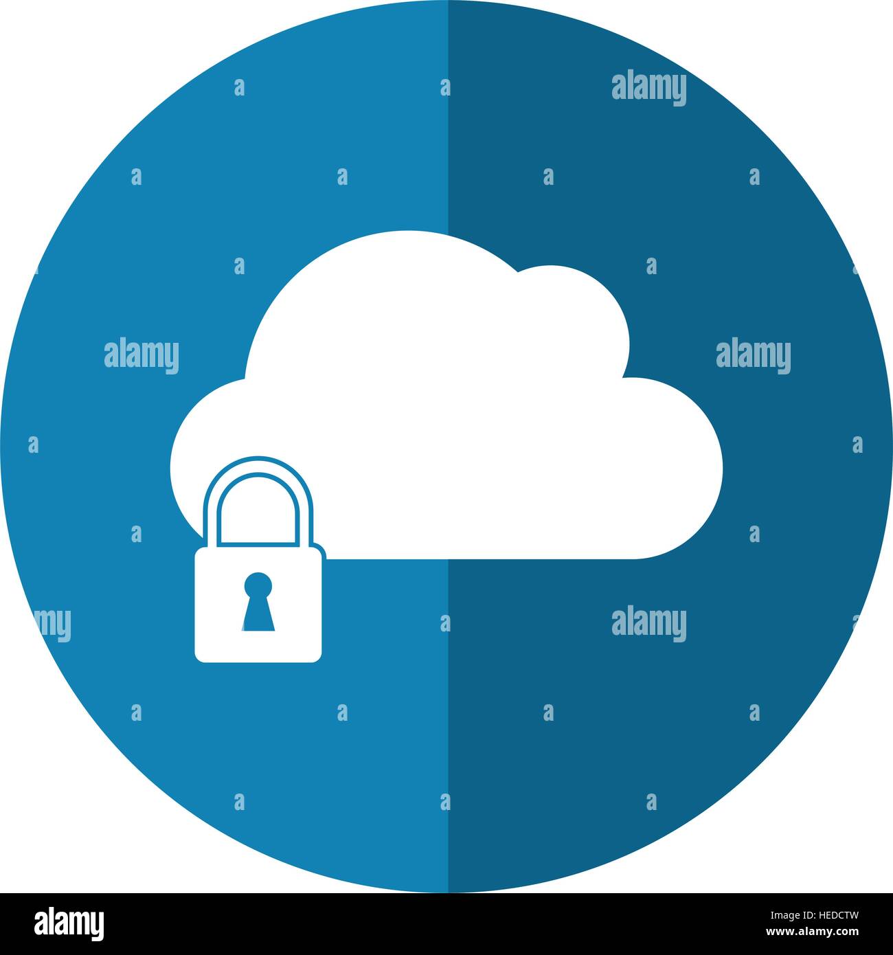 cloud data security system technology shadow Stock Vector Image & Art ...