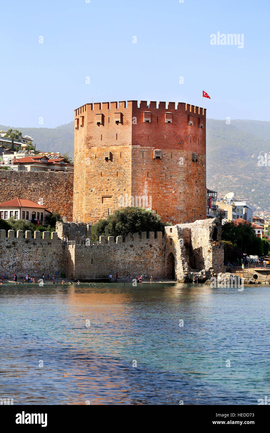 Photo of a red tower Stock Photo - Alamy
