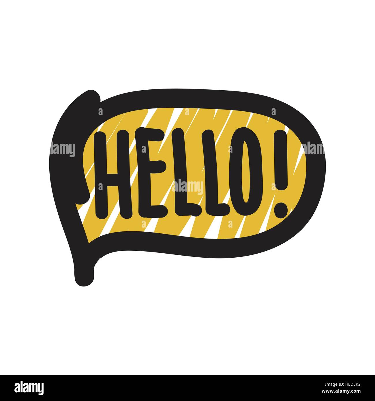Hello bubble vector Stock Vector Image & Art - Alamy
