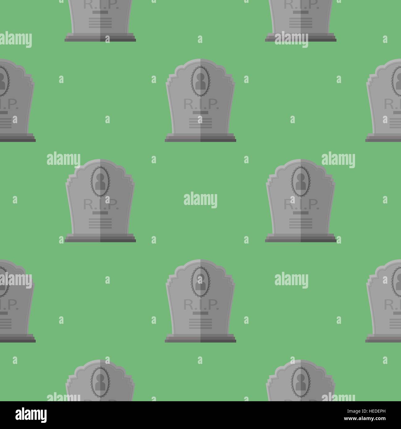 Gravestone Seamless Pattern. Grey Stone Monuments Stock Vector Image ...