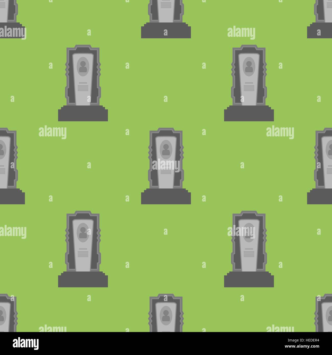 Gravestone Seamless Pattern. Grey Stone Monuments Stock Vector Image ...