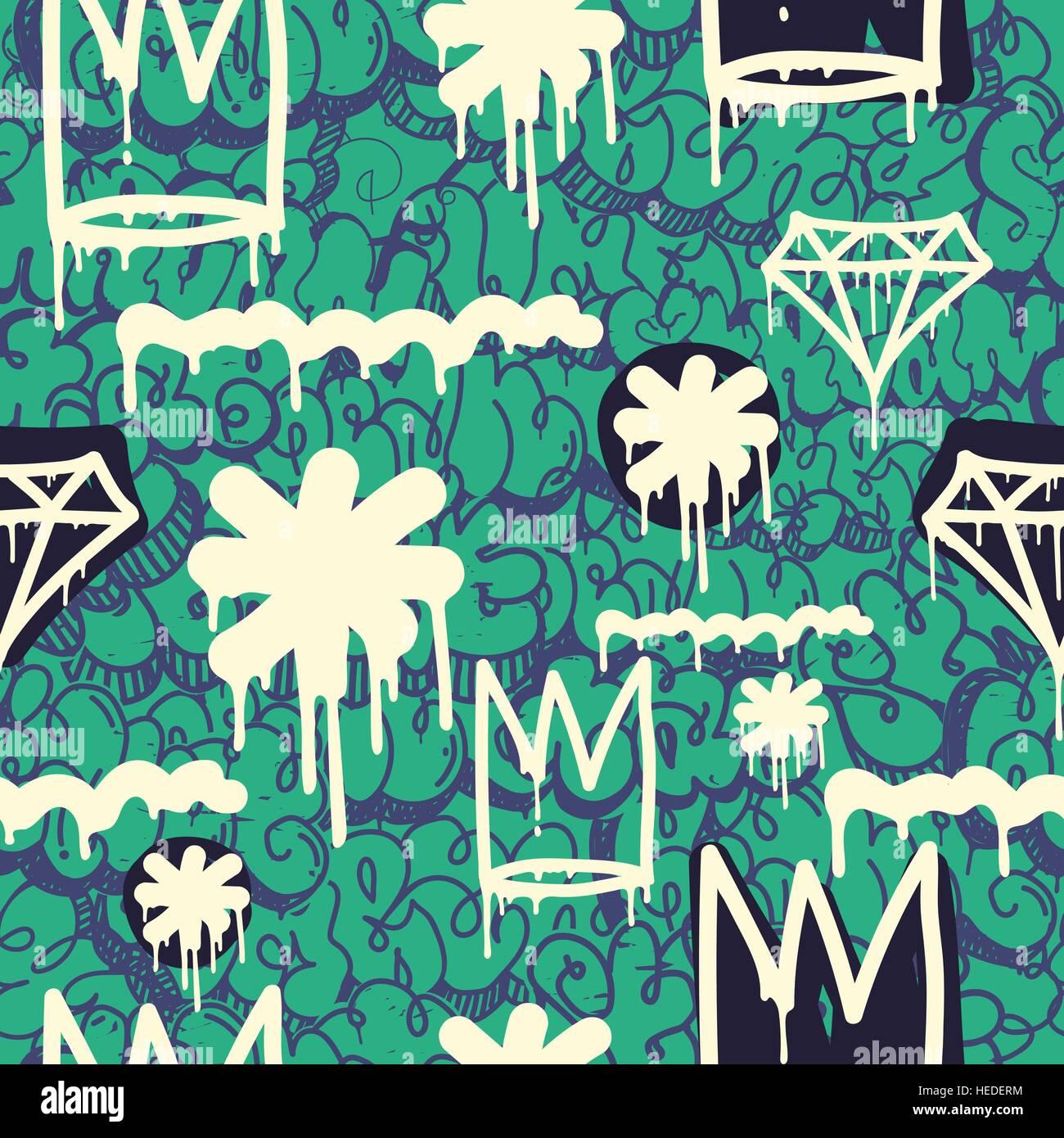 Graffiti seamless pattern Stock Vector Image & Art - Alamy