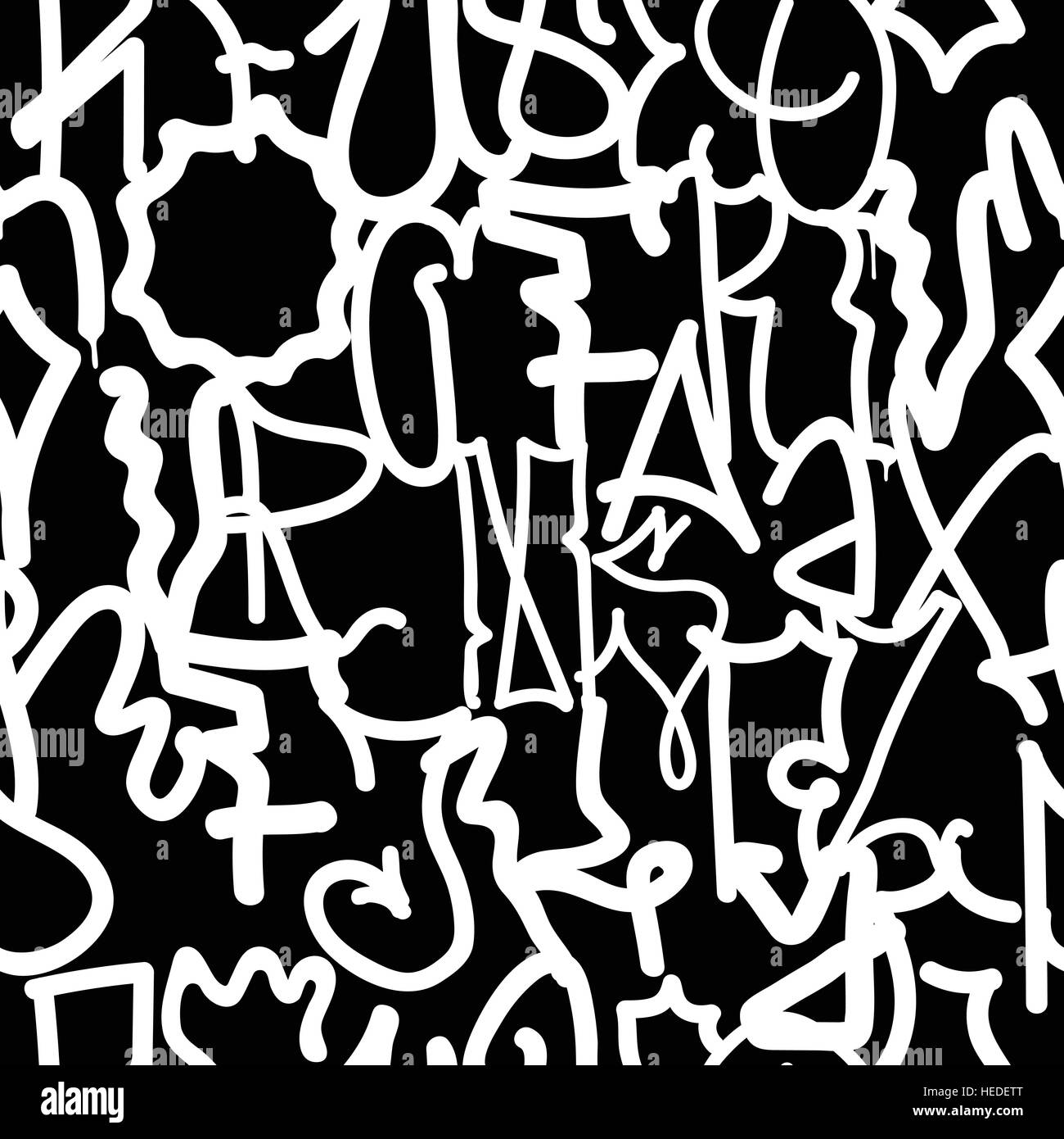 Graffiti vector art wallpaper Black and White Stock Photos & Images - Alamy