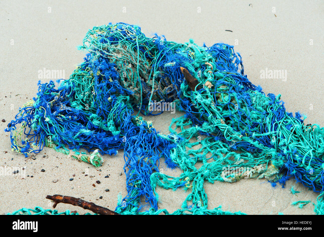 fishing net, marine net, for catching fish, nets on the shore, confused ...