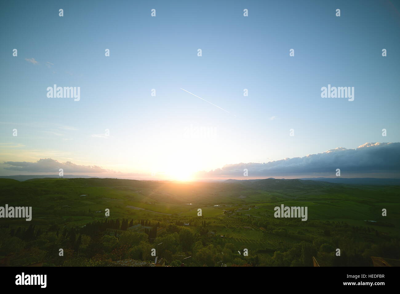 Tuscany sunset hi-res stock photography and images - Alamy
